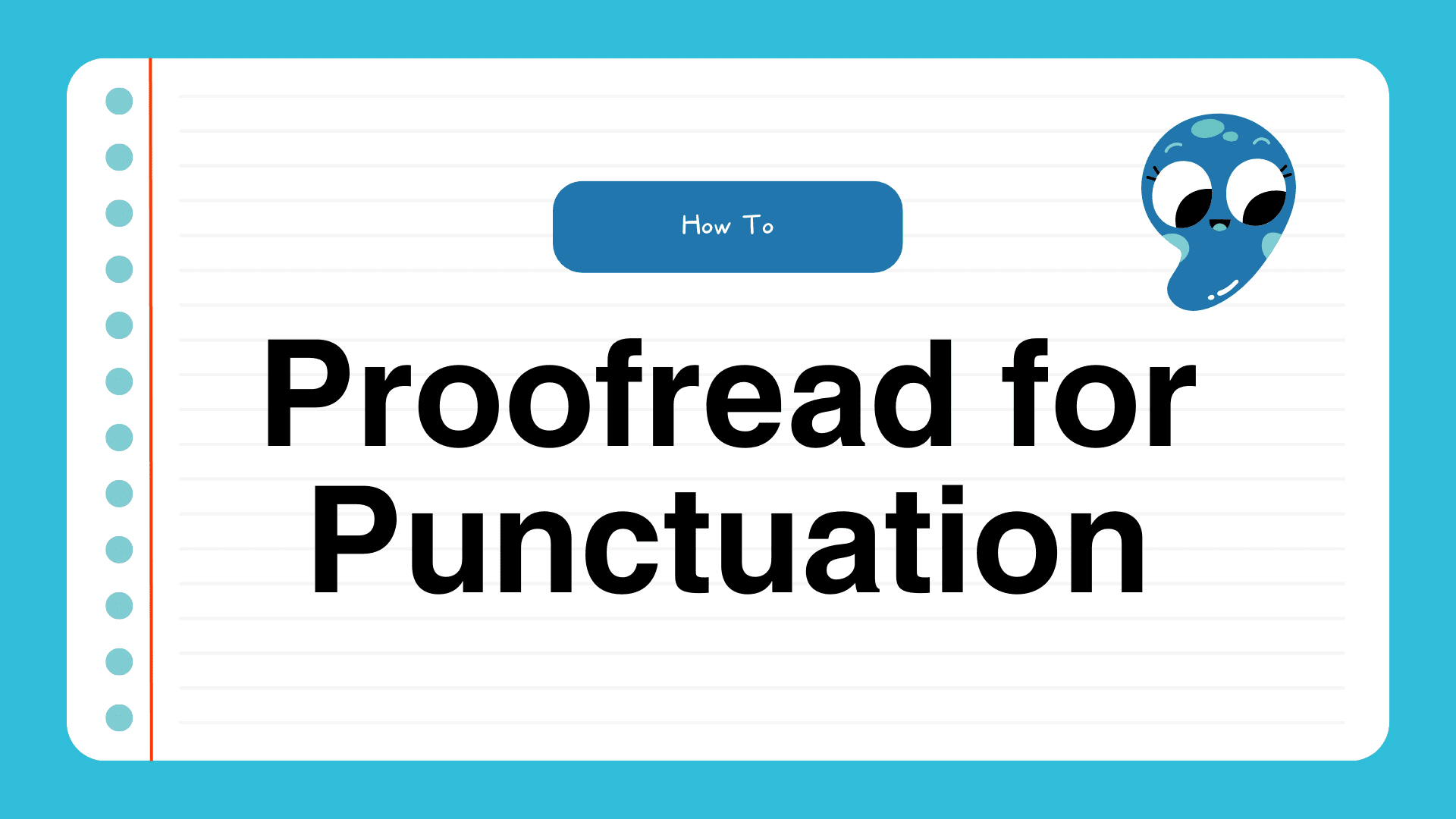 Proofreading Punctuation: Free Printable Booklet