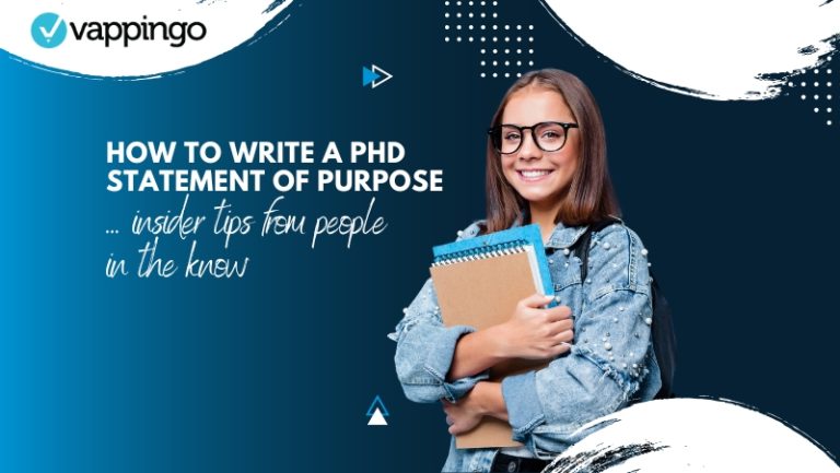 How to Write a Statement of Purpose for a PhD Program