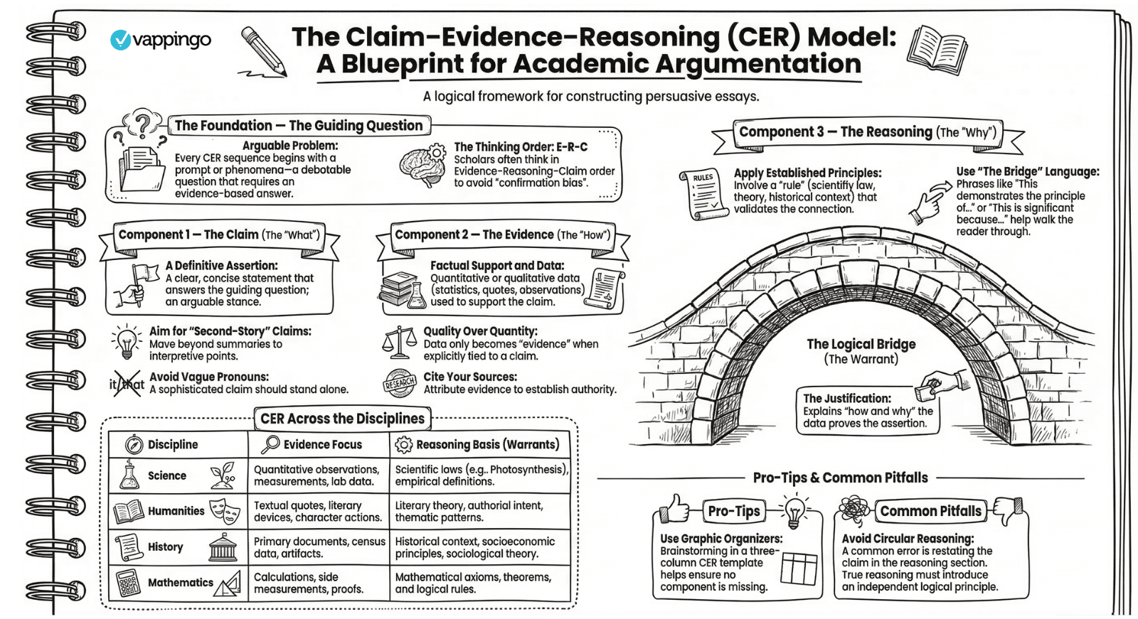 The Claim–Evidence–Reasoning Model for University Essays - Vappingo
